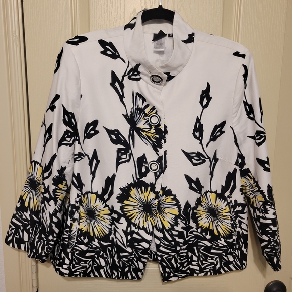 Sharon Young | Jackets & Coats | Sharon Young Jacket Floral In Size 2 ...